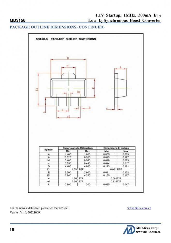 MD3156 datasheet page 10