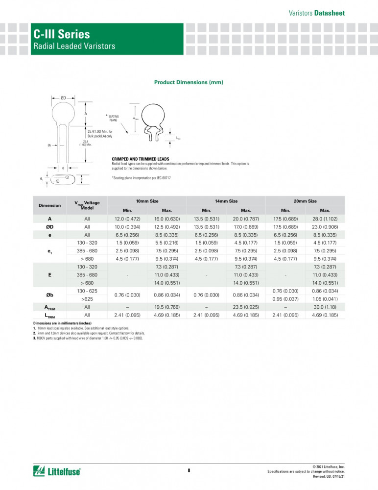 V250LA40CP datasheet page 8