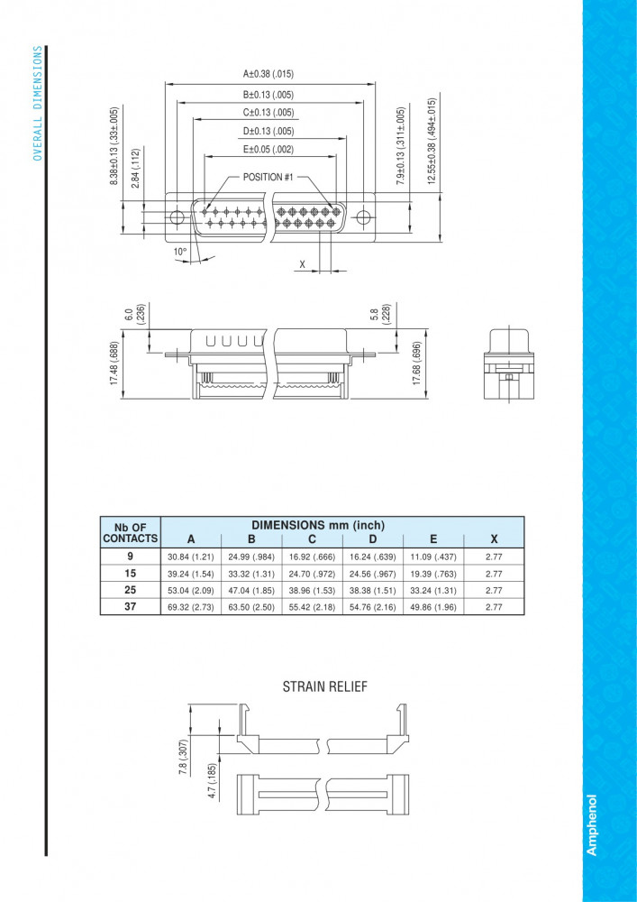 Amphenol flat ribbon D-Sub documentation page 2