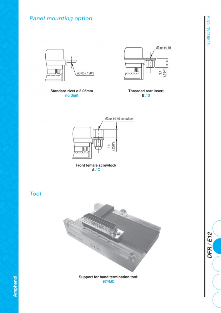 Amphenol flat ribbon D-Sub documentation page 3