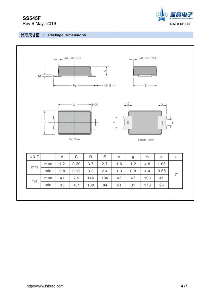 SS545F datasheet page 4