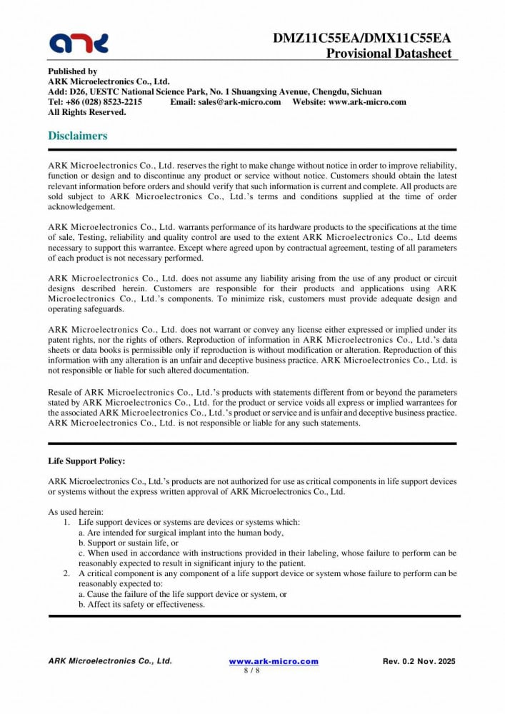 DMZ11C55EA datasheet page 8