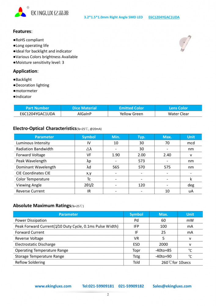E6C1204YGAC1UDA datasheet page 2