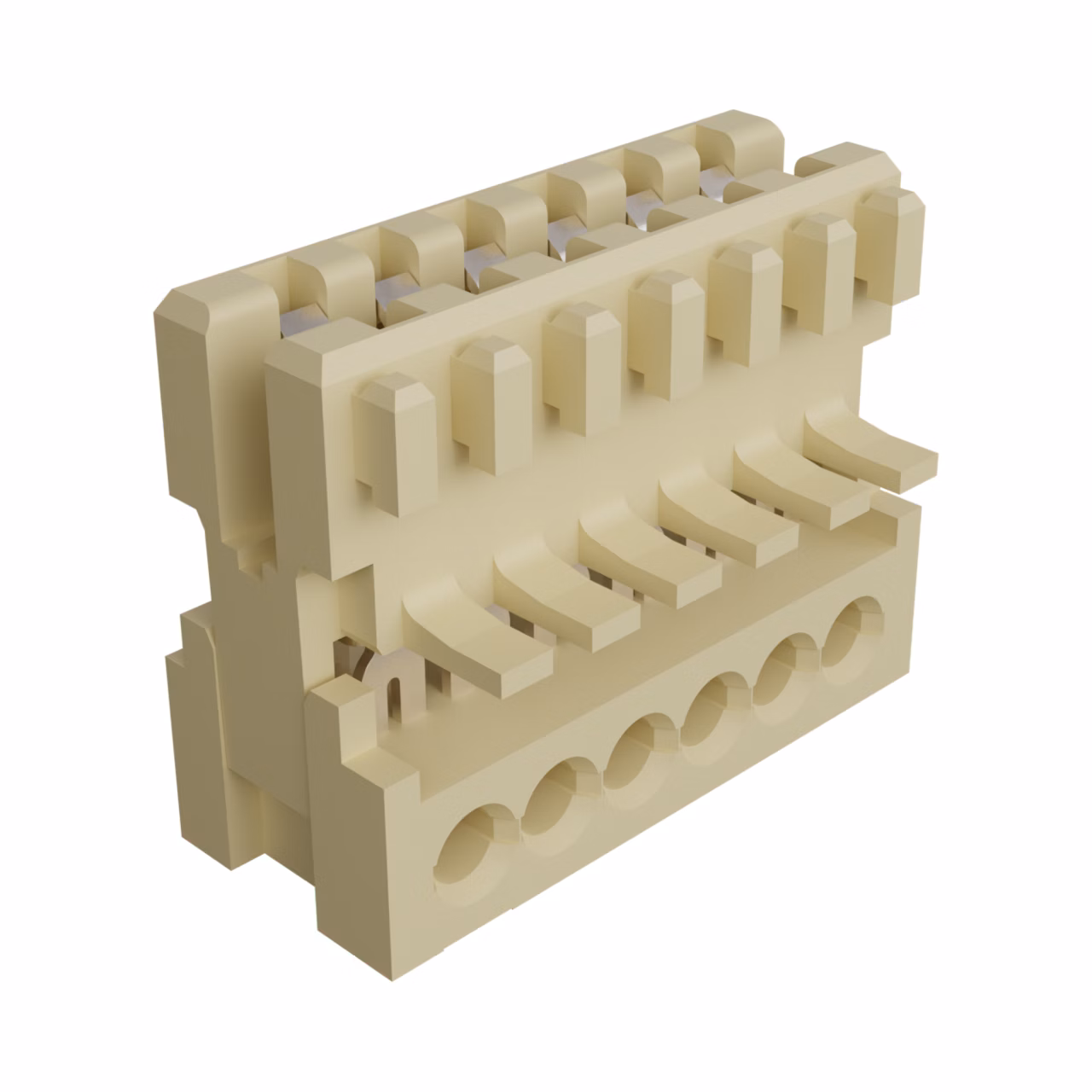 Appli-Mate RAST 2.5 Connector, 2.50mm Pitch, Female, 6 Circuits, All Position Keys, Open Endwalls for sale