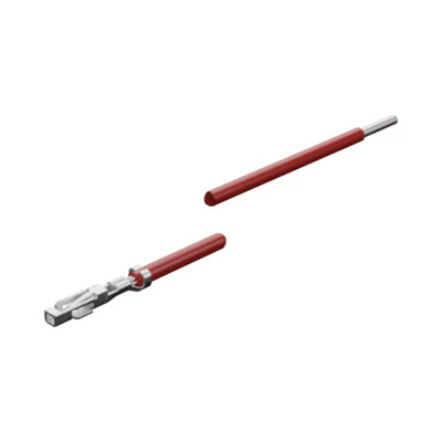 Pre-Crimped Lead iGrid-Female-to-Pigtail, Tin (Sn) Plating, 225.00mm Length, 22 AWG, Red for sale
