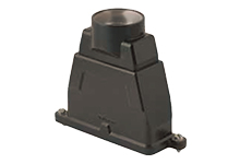 Heavy-Duty High Performance-Harsh Environment (HP-HE) Screw Locking Hood, Zinc Alloy, Top Entry, Size 24B «104x27», M63 Thread, High Construction, Black for sale