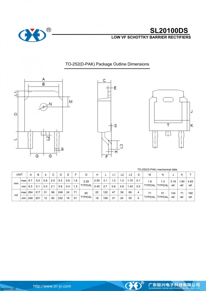 SL20100DS datasheet page 3