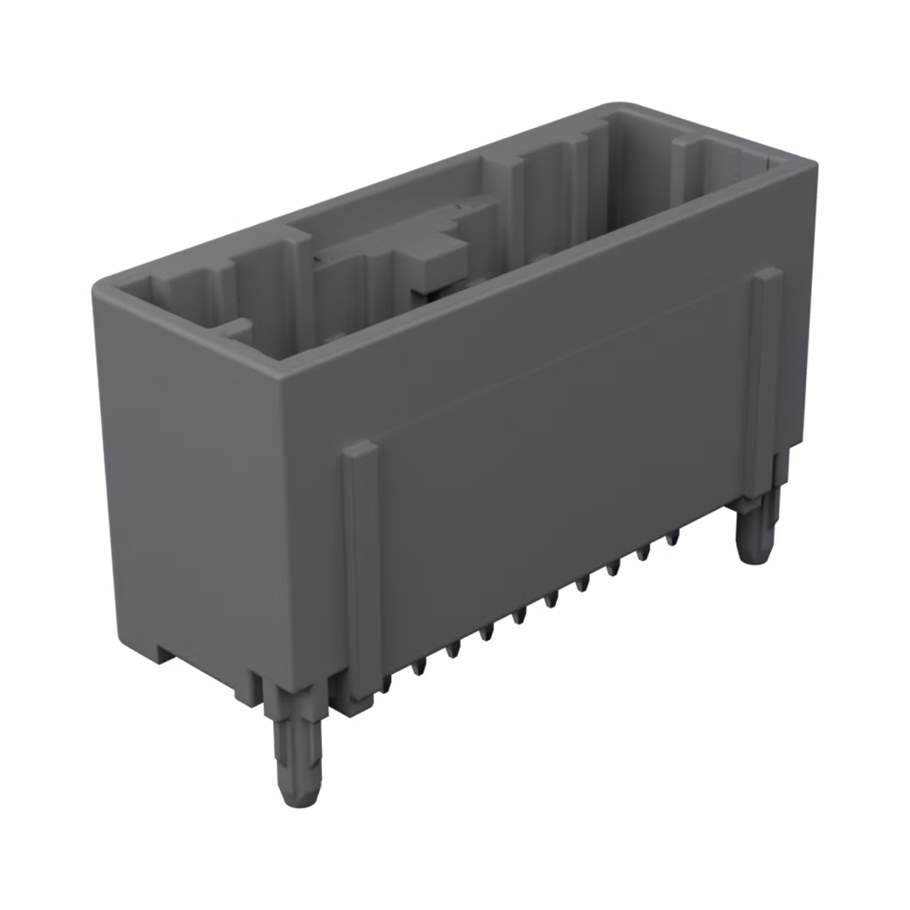 Mini50 Unsealed Vertical Header, UL 94 HB, Dual Row, 20 Circuit, Polarization Option B, Gray, Tape and Reel for sale