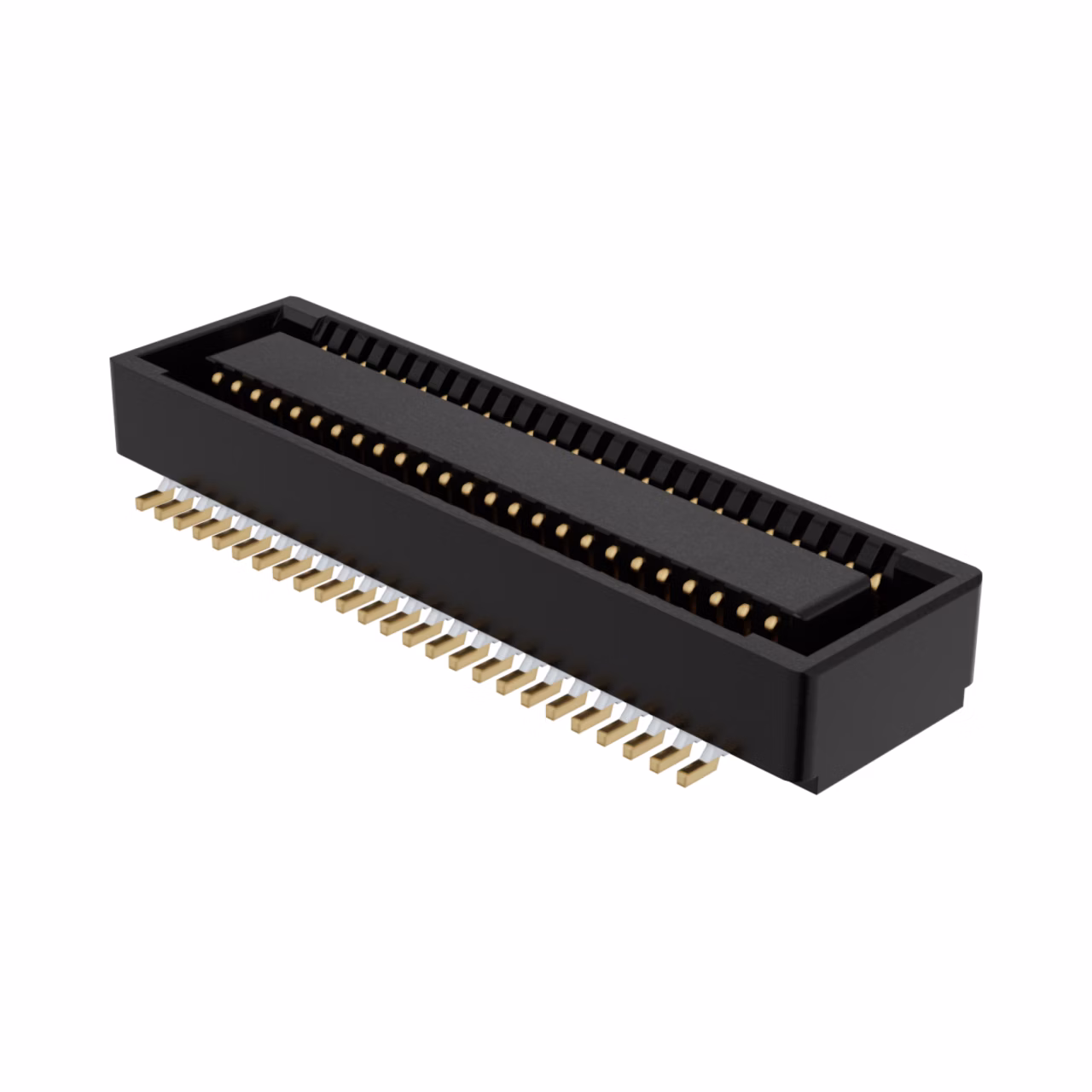0.50mm Pitch SlimStack Receptacle, Surface Mount, Dual Row, Vertical, 2.50mm Stacking Height, Gold Plating with Nickel Barrier, 50 Circuits for sale