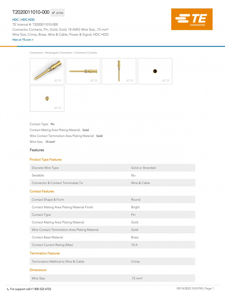 T2020011010-000 technical document page 1