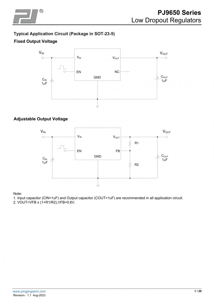 PJ9650 datasheet page 2