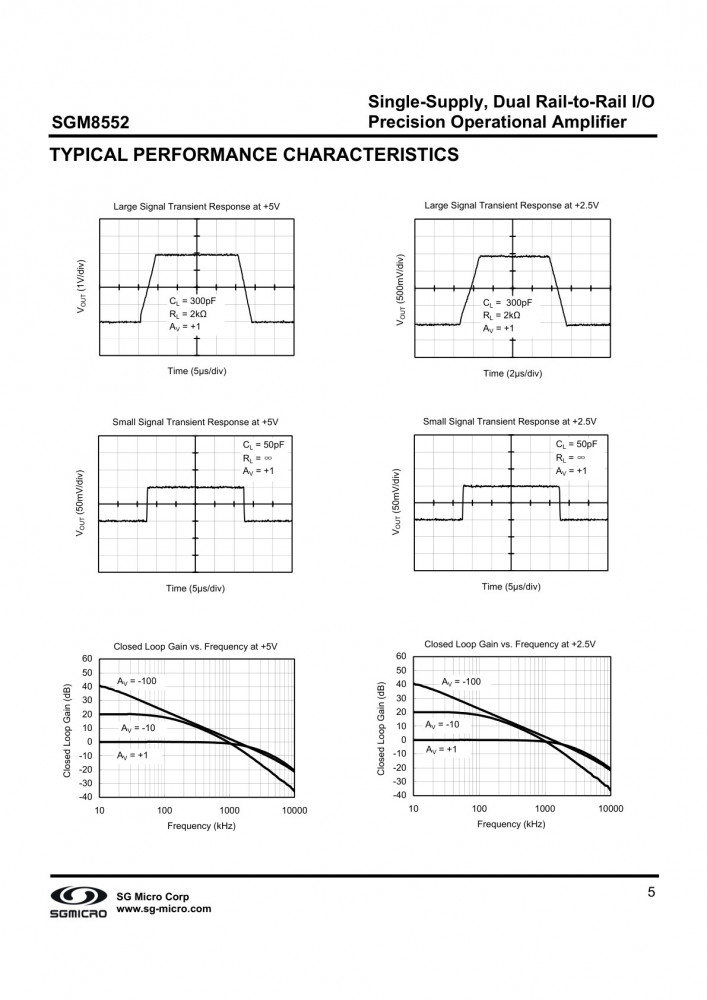 SGM8552 datasheet page 5