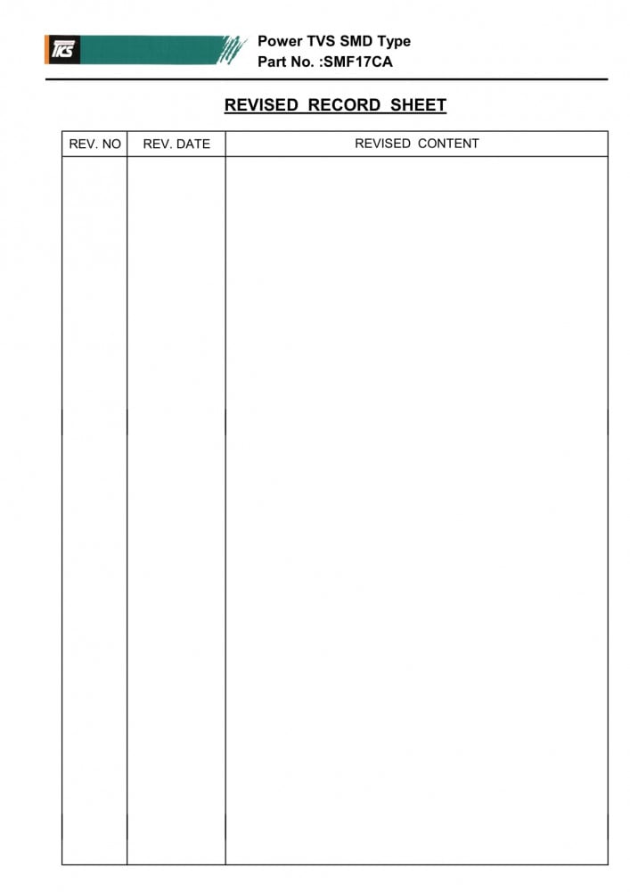 SMF17CA specification page 2