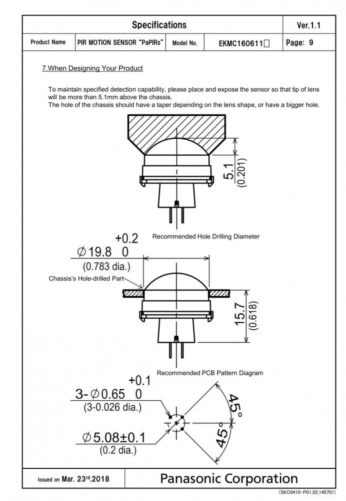 EKMC1606113 specification page 9
