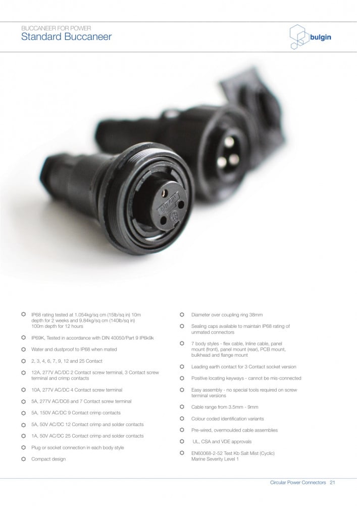 Bulgin 12855 documentation page 1