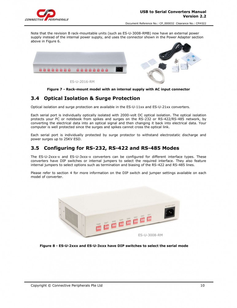 USB to Serial Converters Manual, page preview 10