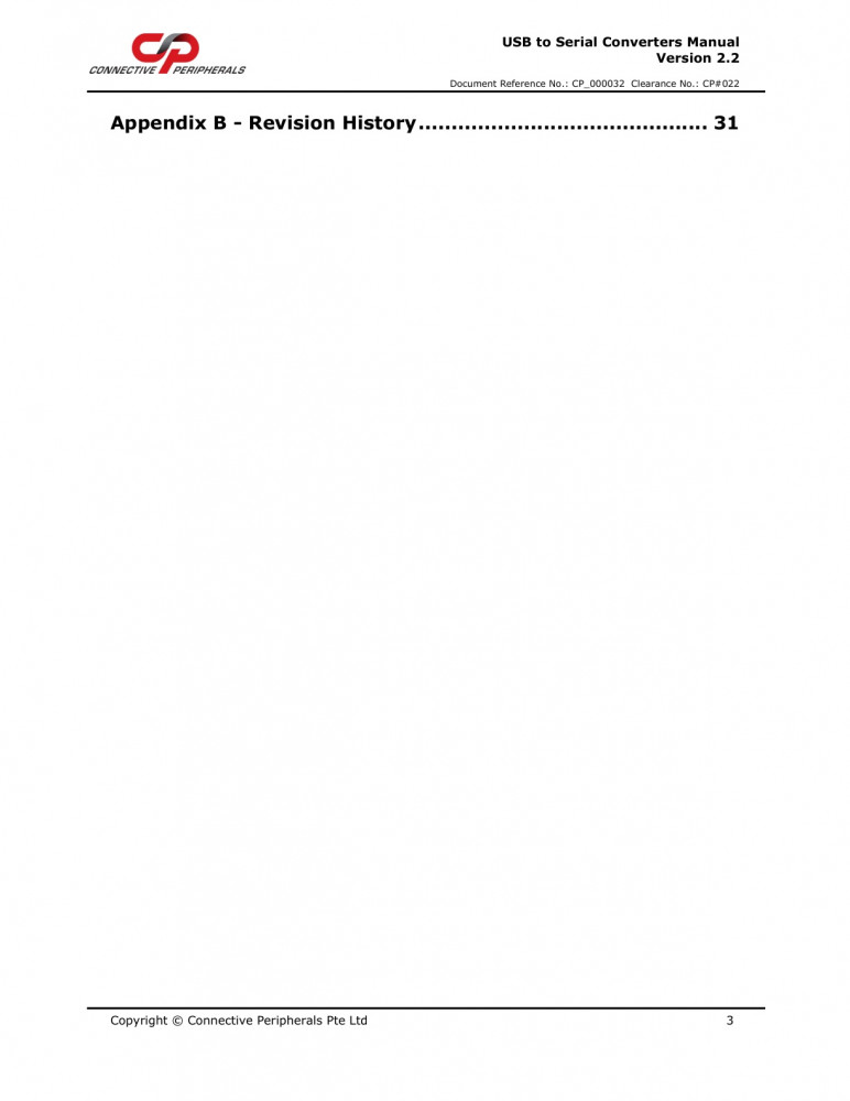 USB to Serial Converters Manual, page preview 3