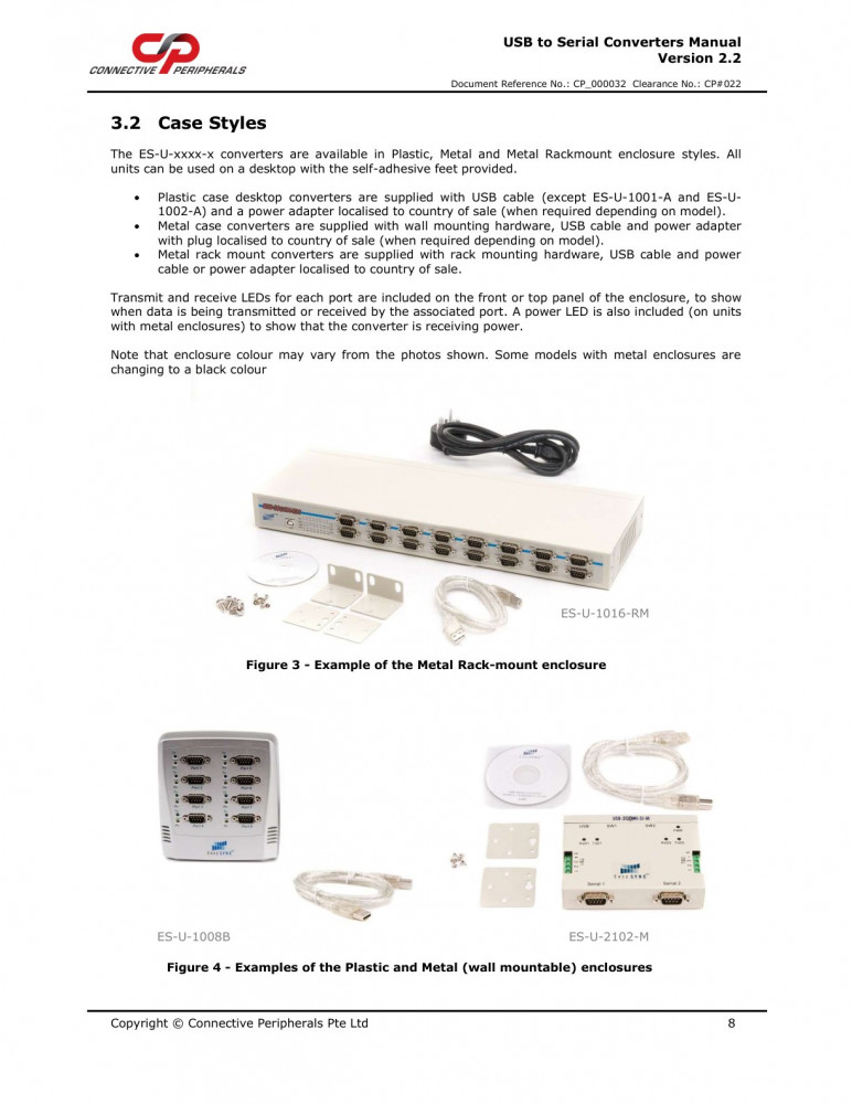 USB to Serial Converters Manual, page preview 8