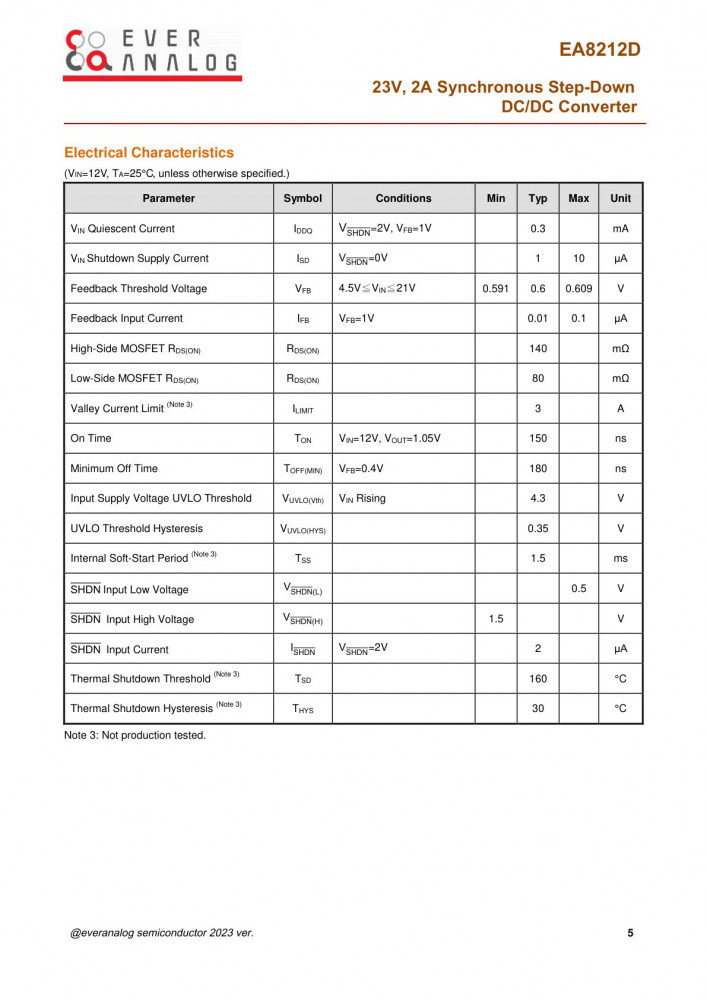 EA8212D datasheet page 5