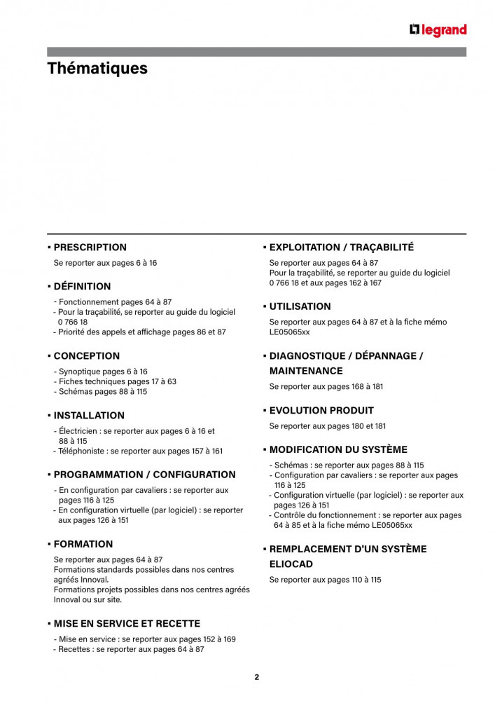 Legrand BUS/SCS nurse-call installation guide, page image 2