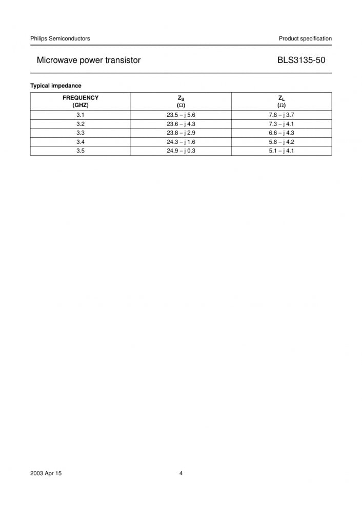 BLS3135 technical document page 4