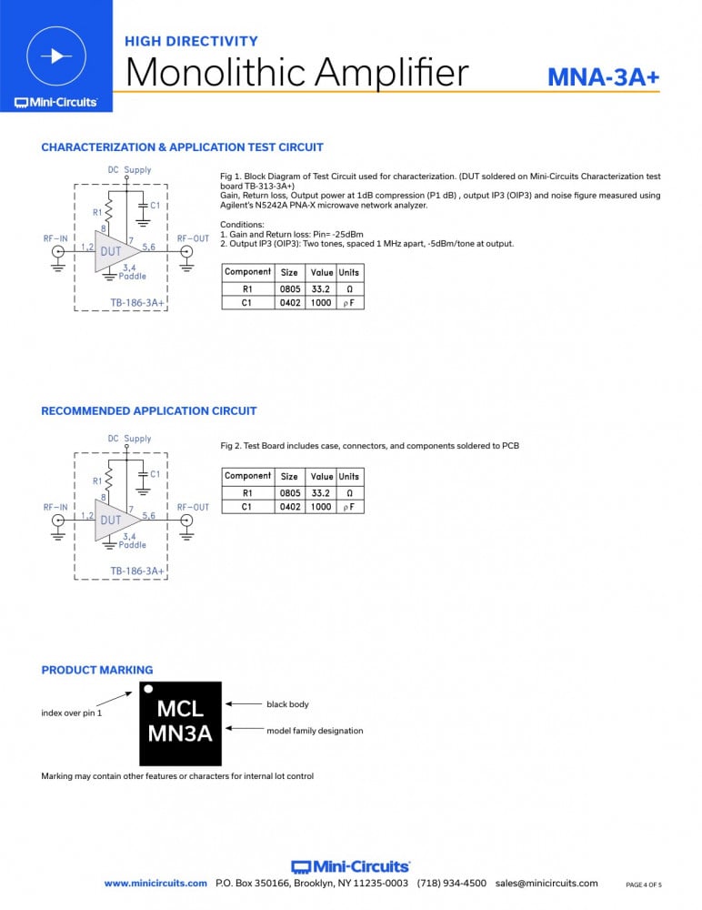 MNA-3A+ datasheet page 4