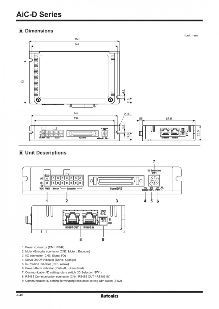 AiC Series technical document page 4