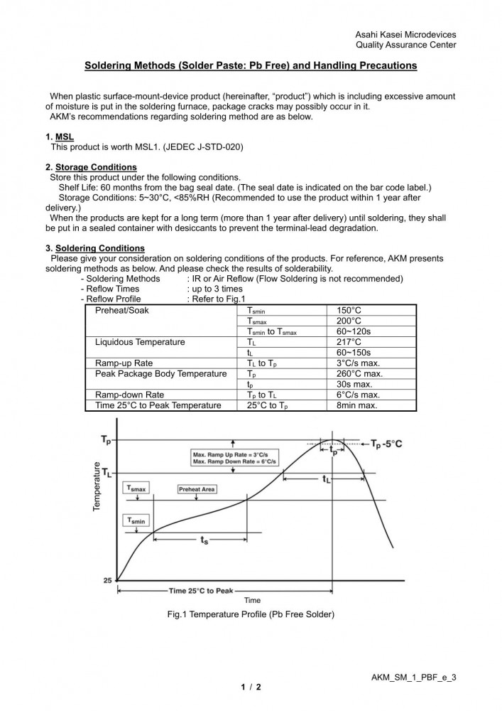 AK09917D quality document, page 10