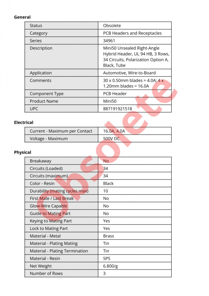 MOLEX 349617340 technical document image 2