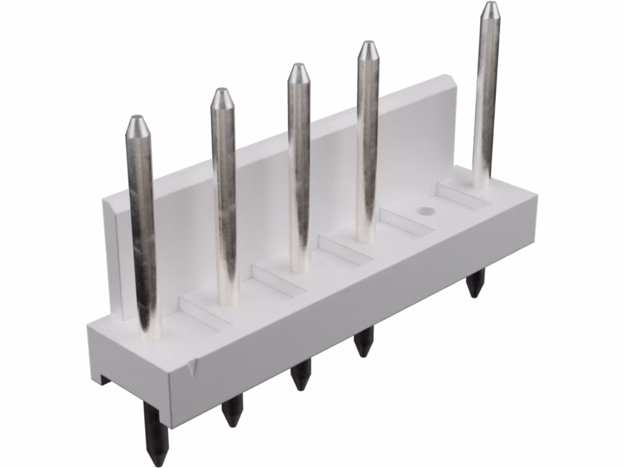 KK Header, Vertical, with Polarizing Backwall, 6 Circuits, Tin (Sn) Plating, Circuit 5 Voided for sale