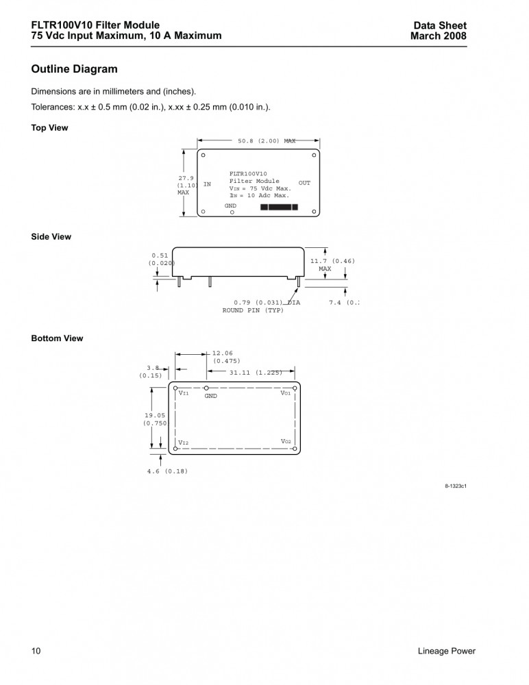 FLTR100V10 datasheet page 10