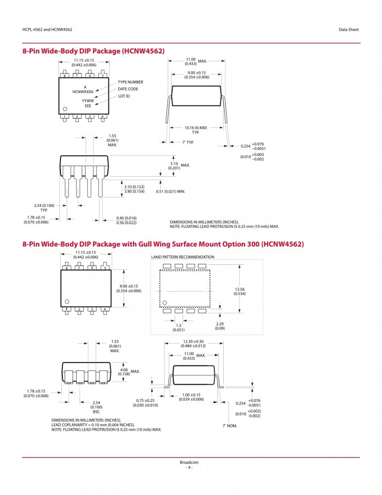 HCPL-4562 datasheet page 4