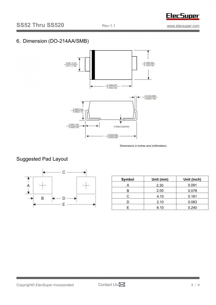 ElecSuper SS510 datasheet page 3