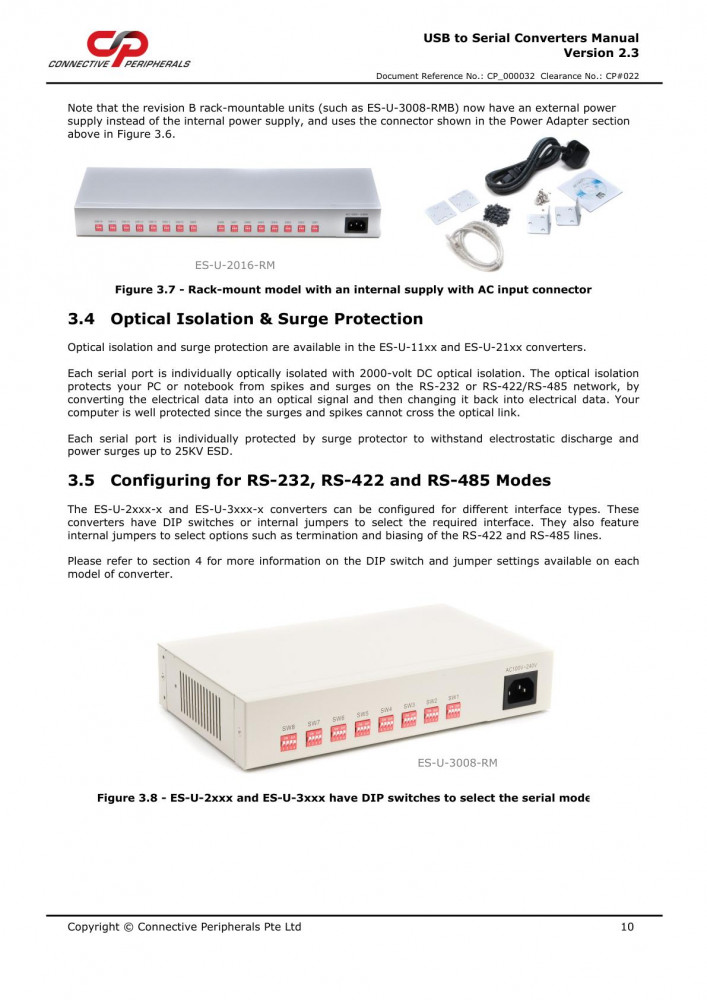 USB to Serial Converters Manual, page image 10