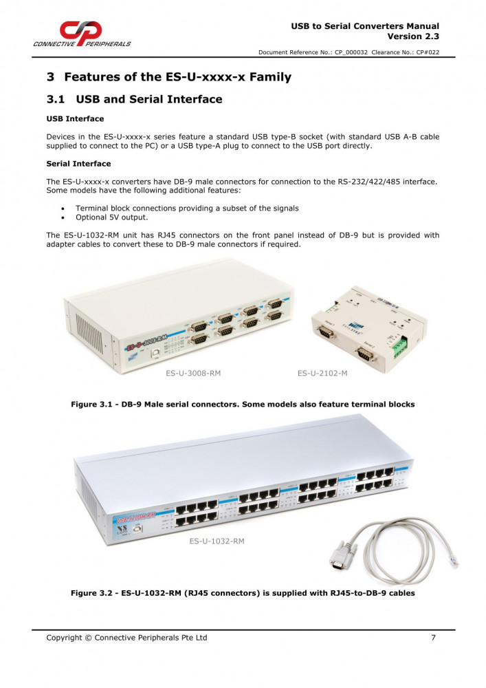 USB to Serial Converters Manual, page image 7