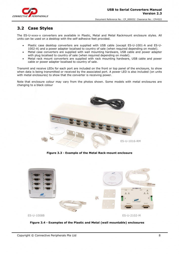 USB to Serial Converters Manual, page image 8