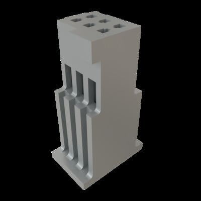 Samtec ISDF-09-D Rectangular Connector Housing