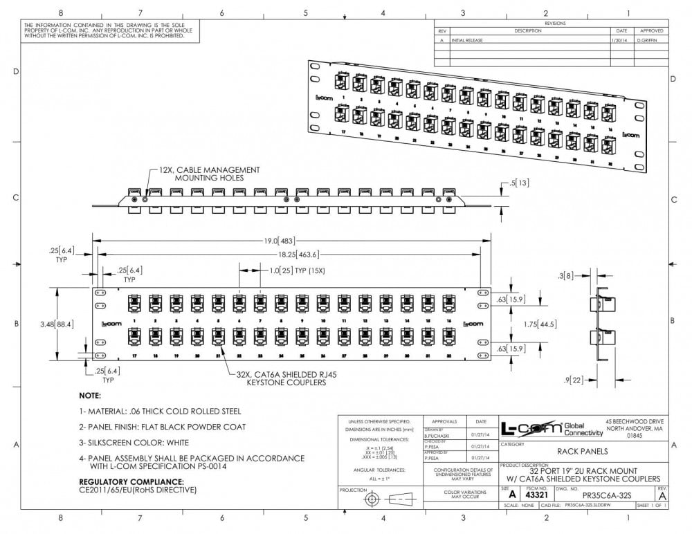 PR35C6A-32S technical document page
