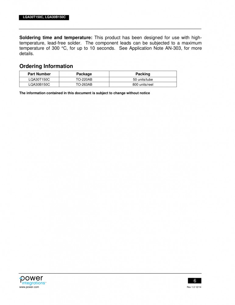 LQA30B150C datasheet page 6