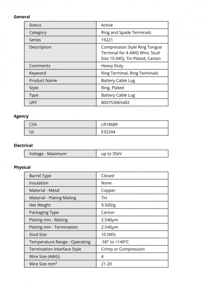Product document image 2 for MOLEX 192210452