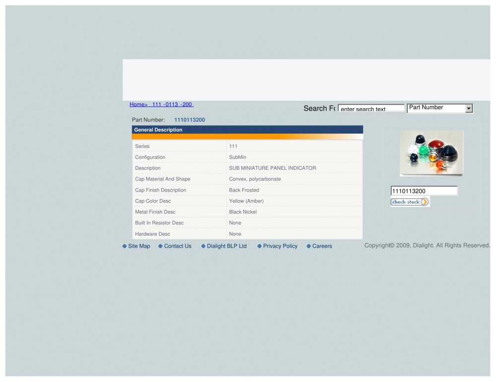 Dialight 111-0113-200 technical document preview