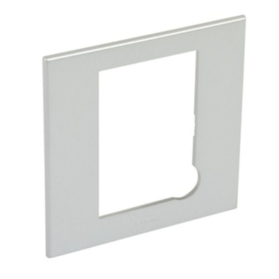 Arteor - British standard plate for 13A fused connection unit - Reflective metal - Glossy stainless steel - Gold finish