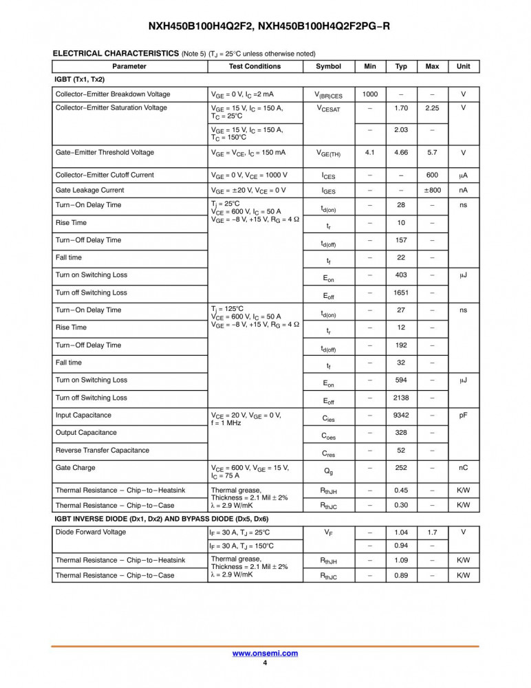 NXH450B100H4Q2F2PG-R datasheet page 4