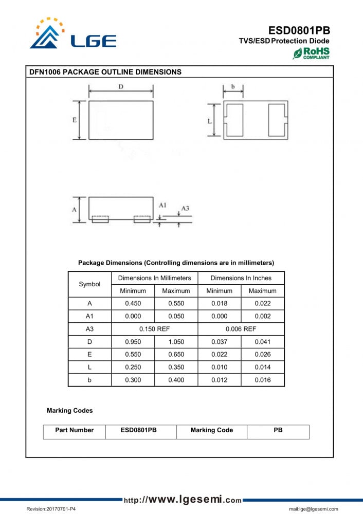 ESD0801PB datasheet page 4