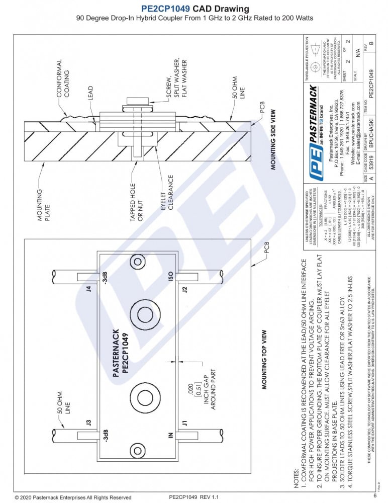 PE2CP1049 datasheet page 6