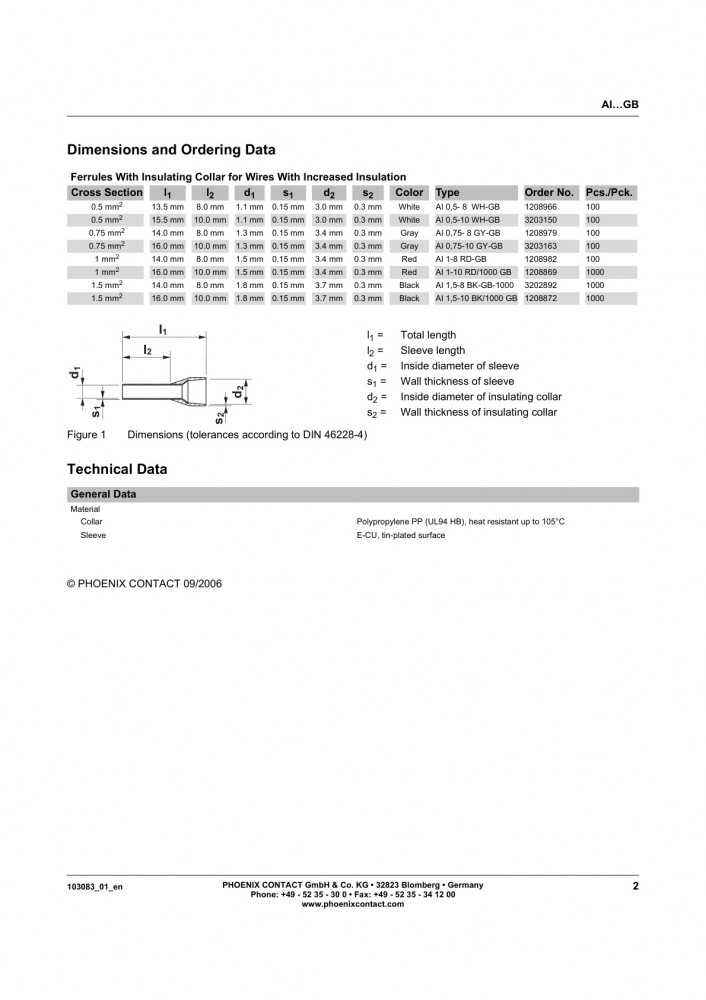 Phoenix Contact 3203163 technical document page 2