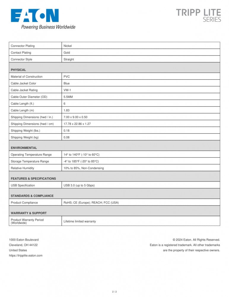 EATON U324-006 technical document page 2