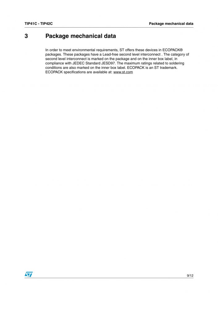 TIP42C datasheet page 9