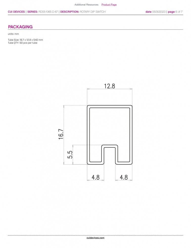 RDS5-16S-1065-D-67 datasheet page 6