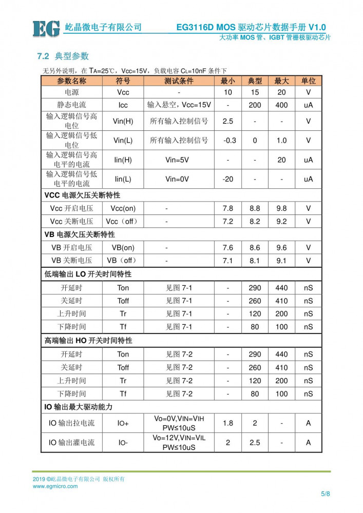 EG3116D datasheet page 8